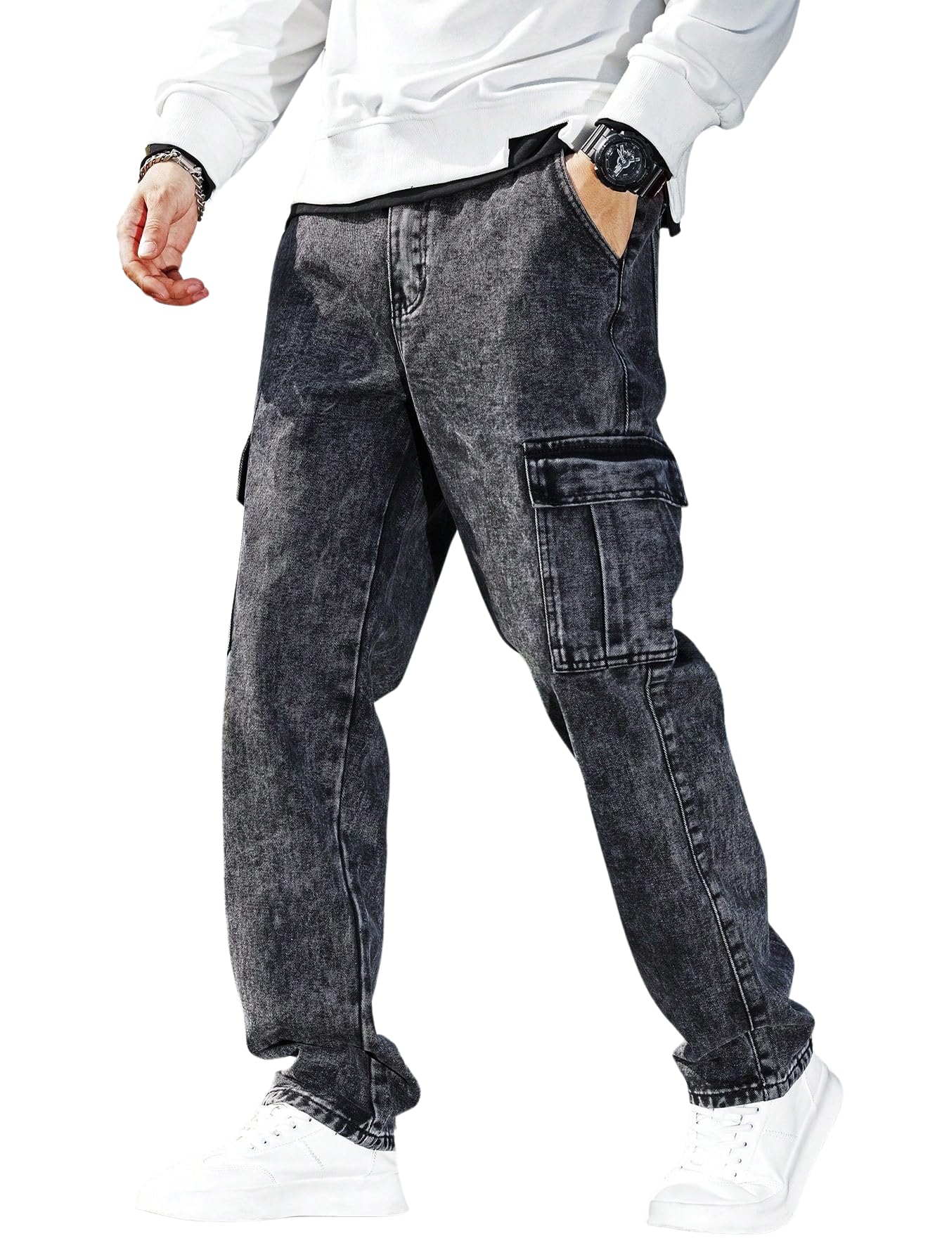 QNIM Men Jeans || Jeans for Men || Cargo Jeans (Q-04-05) (in, Numeric,